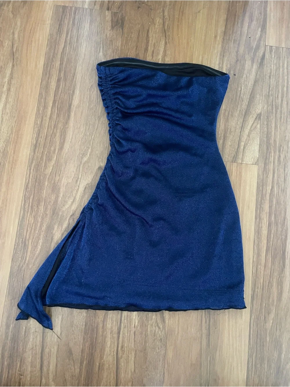 Princess Polly | Dresses | Princess Polly Donelli Strapless Dress Navy ...